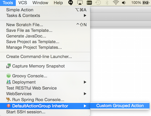 2. Grouping Actions · IntelliJ Platform SDK DevGuide